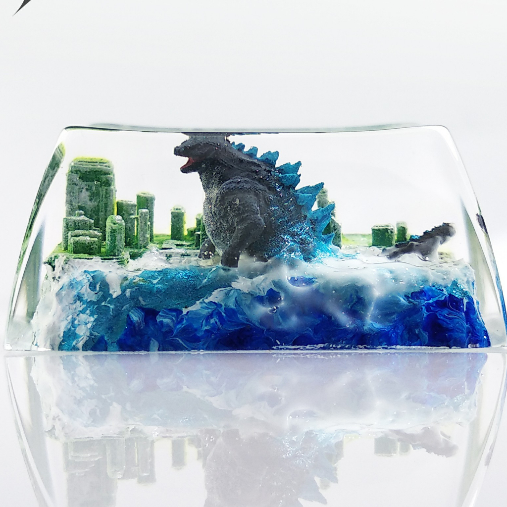 Nút bàn phím Godzilla, nút bàn phím handmade, nút bàn phím resin ...