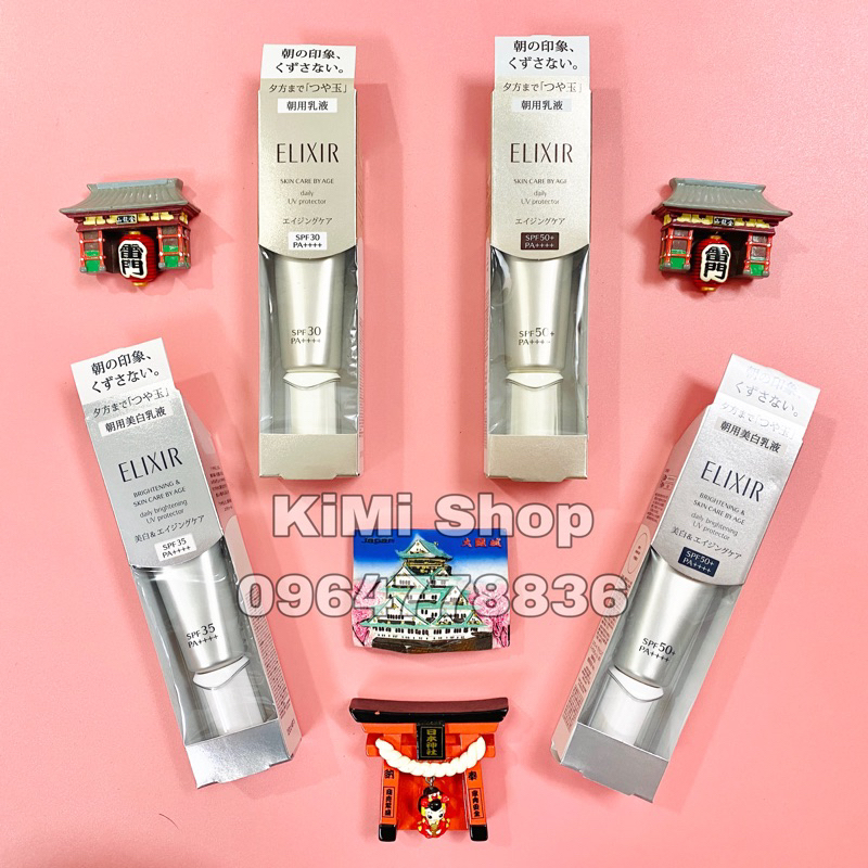 Tinh chất dưỡng da chống nắng Elixir Day Care Revolution Shiseido Skin Care By Age SPF 50+/SPF30 ...