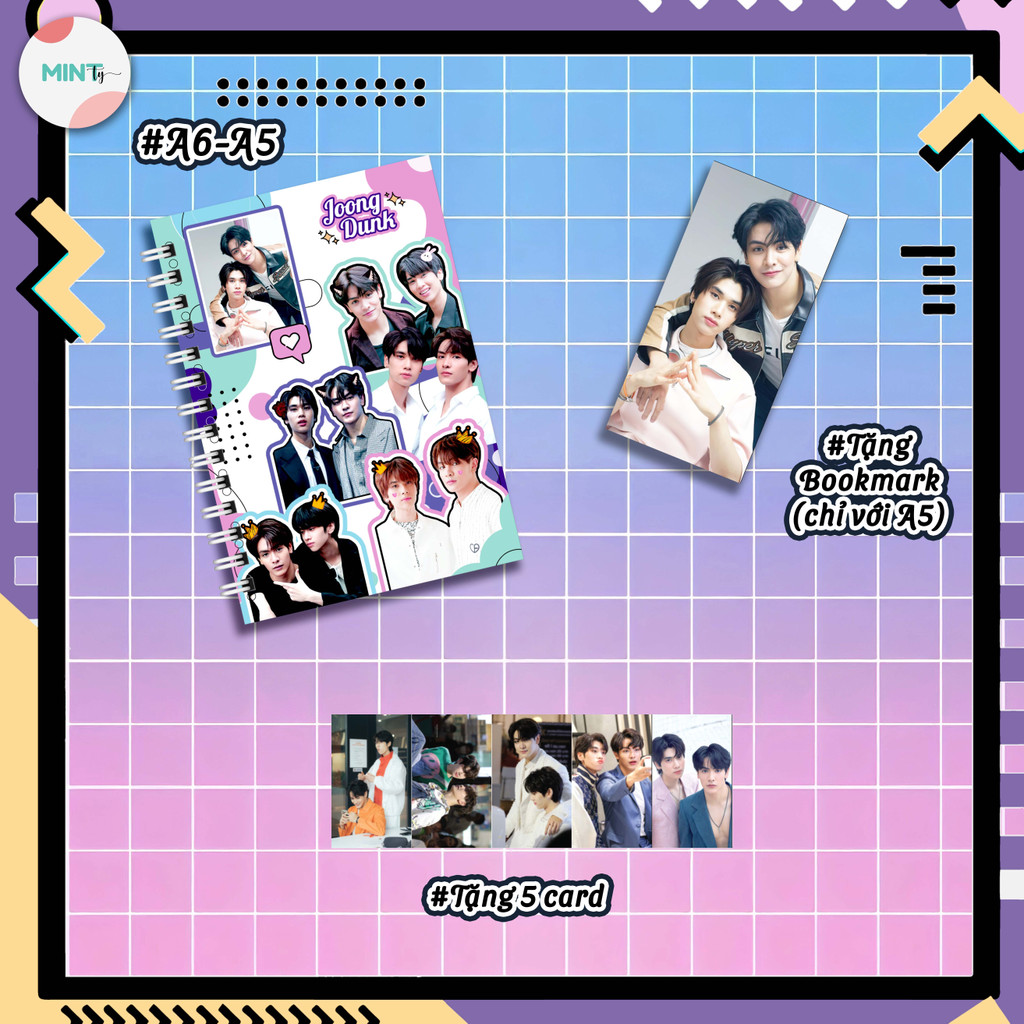 [Handmade] Sổ tay Notebook JoongDunk + Tặng 5 card | Shopee Việt Nam