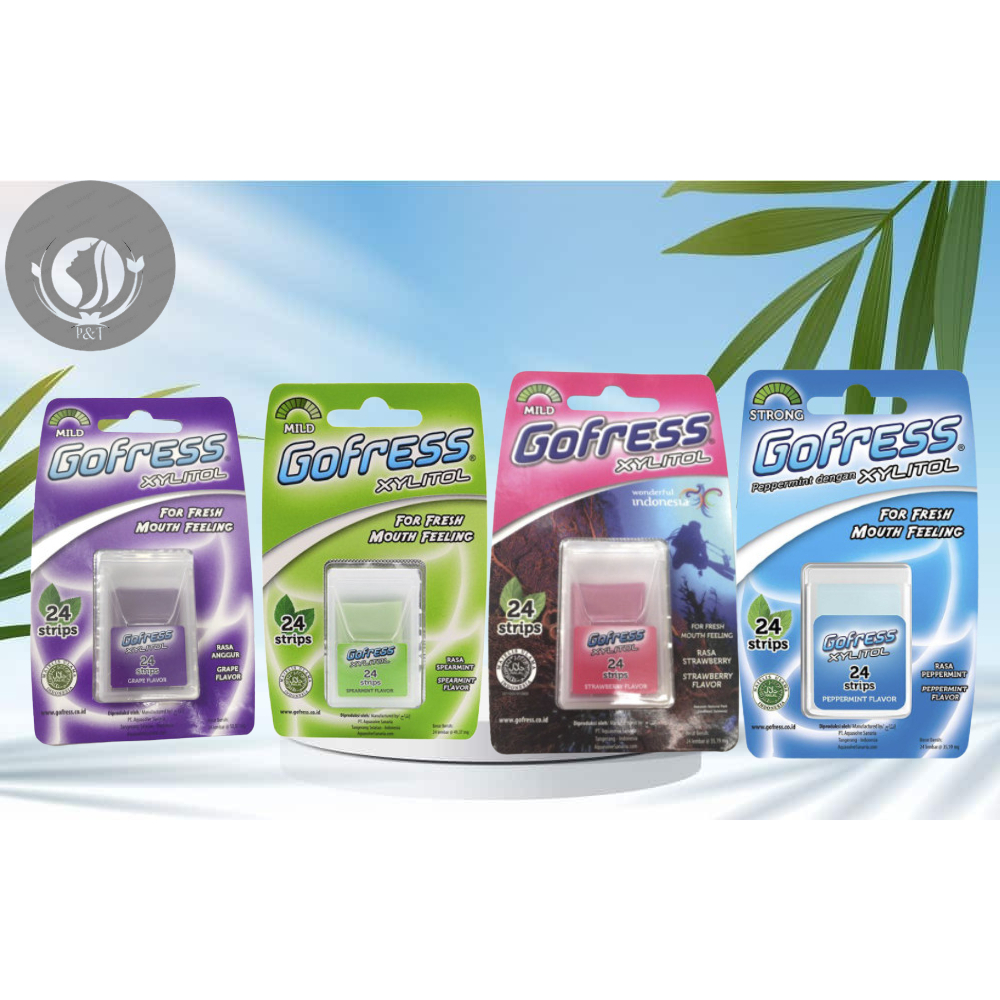 KẸO LÁ NGẬM THƠM MIỆNG GOFRESS VĨ 24 LÁ | Shopee Việt Nam