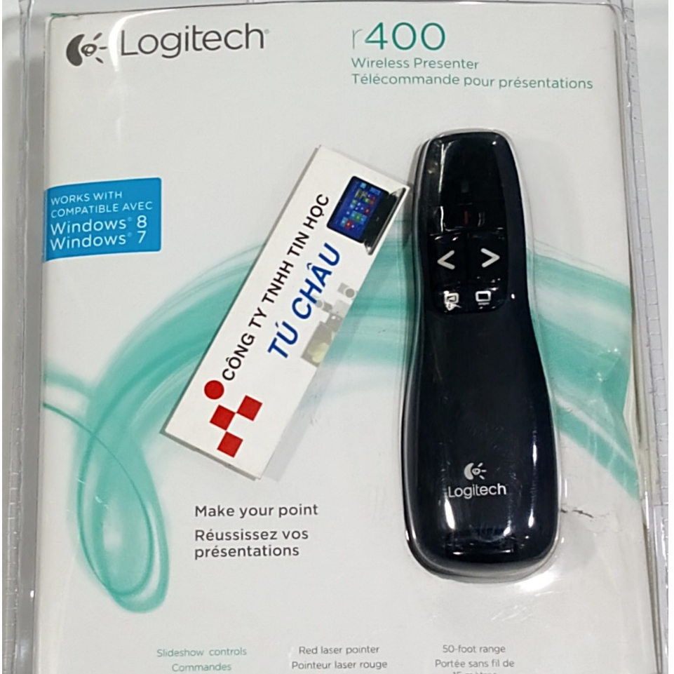 Bút trình chiếu Laser lật trang Logitech r400 / Logitech R500 (Hàng ...
