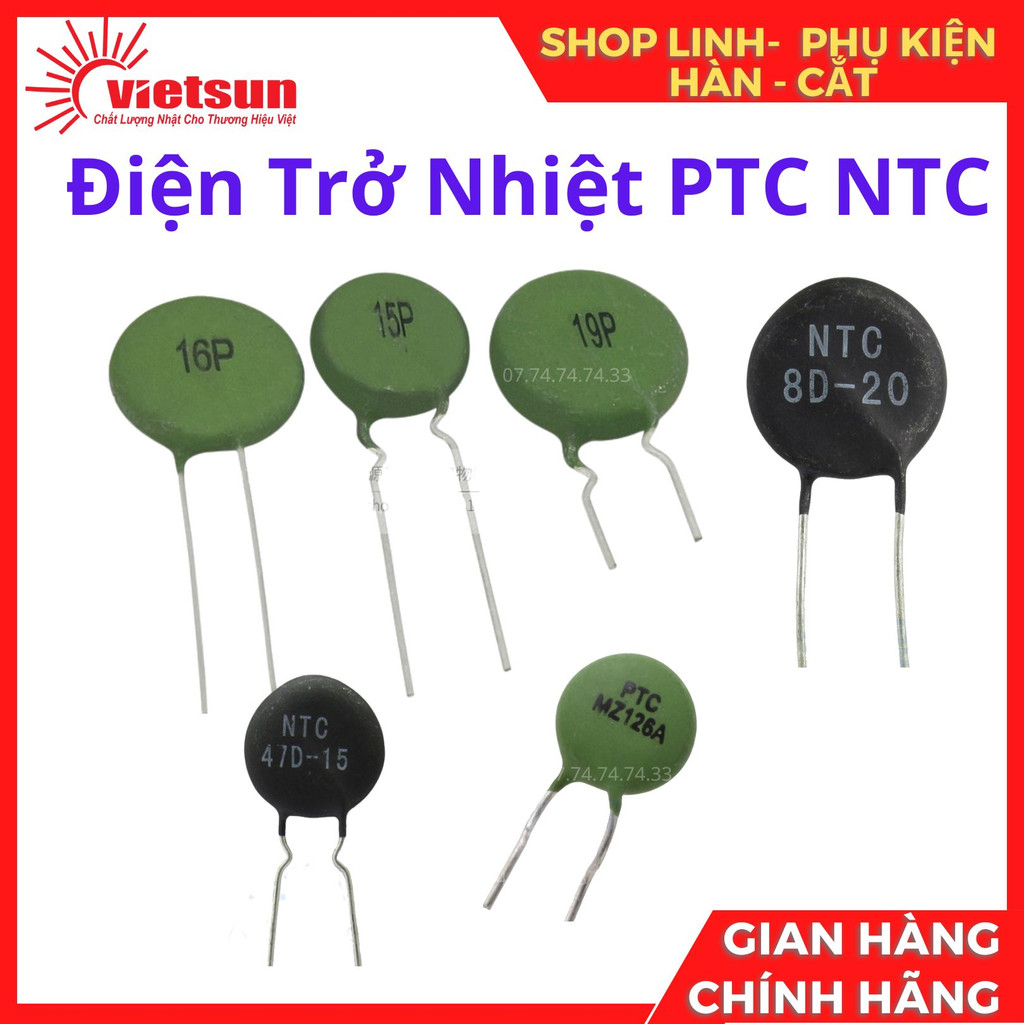 Điện Trở Nhiệt PTC NTC Các Loại 15P, 16P, 19P, MZ126A, 47D-15, 8D-20. | Shopee Việt Nam