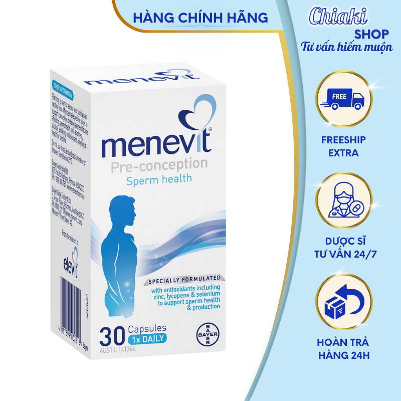 Viên uống Menevit 30 viên | Shopee Việt Nam
