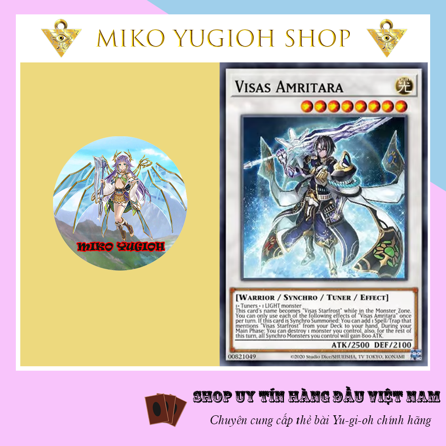 [ Miko Yugioh ] Thẻ Bài Yugioh Chính Hãng Tiếng Nhật Visas Amritara ...