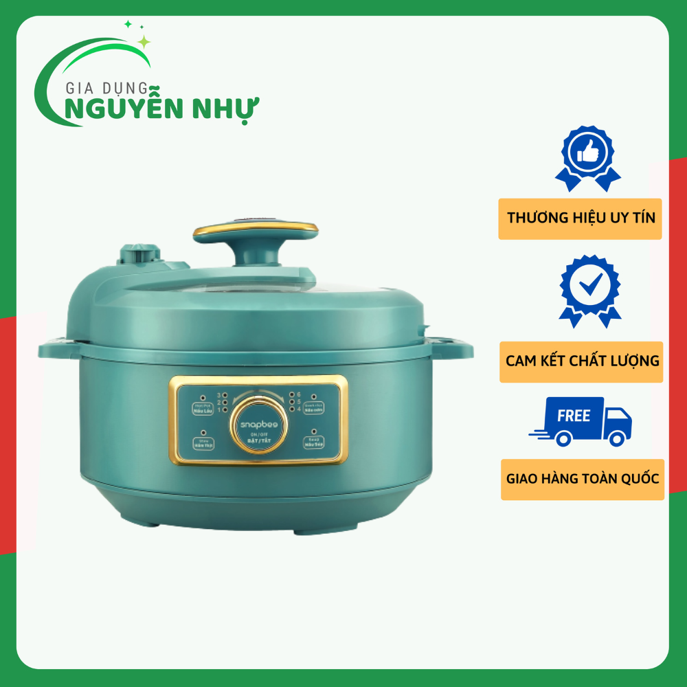 [Nồi + quà tặng] Nồi Áp Suất Đa Năng Nineshield Dung Tích 5L Hàng Chính ...