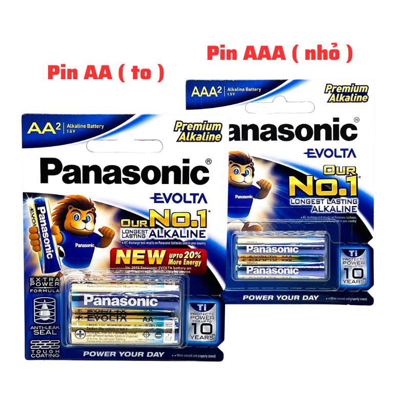 VỈ 2 Viên Pin EVOLTA AA , AAA LR6EG/2B , LR03EG/2B Panasonic 1,5V Siêu bền bỉ - Hàng chính Hãng ...