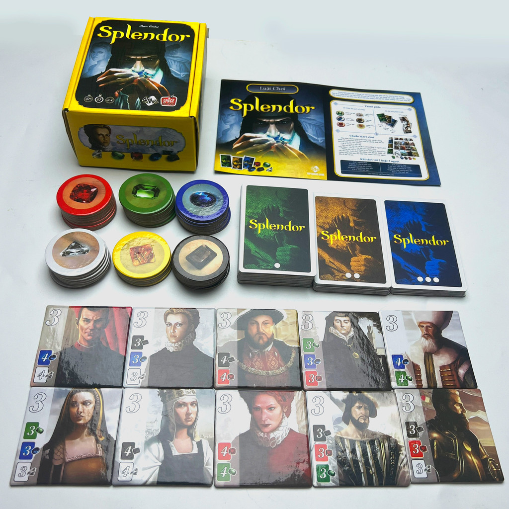 Bài Board Game Splendor Chip giấy Cứng việt hóa 100% Độc Đáo | Shopee ...