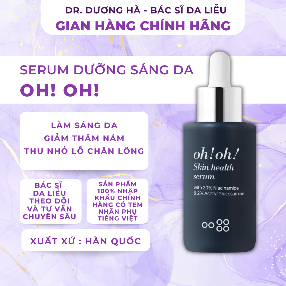 Serum Niacinamide 20% Oh! Oh! dưỡng sáng da, giảm thâm nám, thu nhỏ lỗ ...