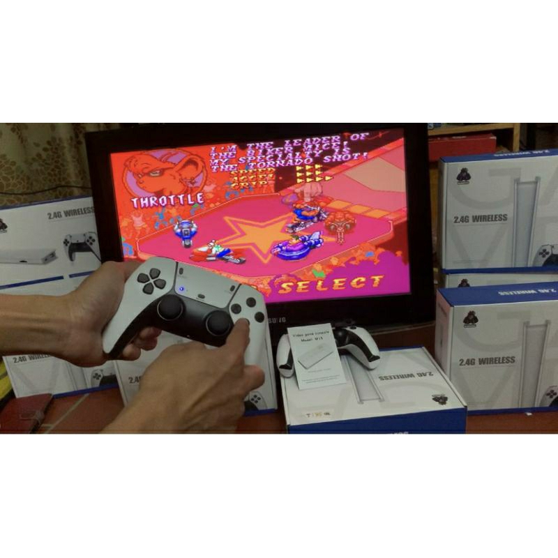 MÁY RETRO GAME STICK M15 10.000 GAME : mario ,đua xe chuột ,gamestick 4 ...