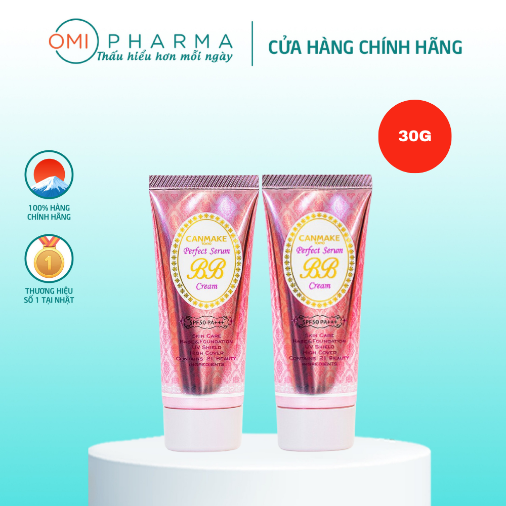 Kem Nền BB Canmake Perfect Serum BB Cream 30g SPF50 PA+++ Nhật Bản | Shopee Việt Nam