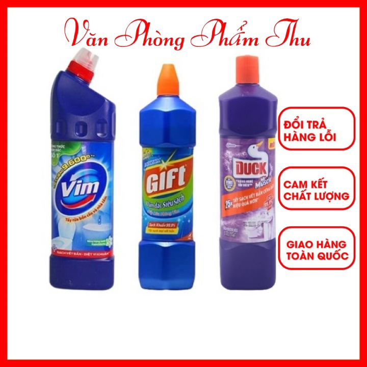 Nước Tẩy Bồn Cầu Nhiều Loại Duck - Gift - Vim (Chai 900ml) Nước Tẩy Bồn ...