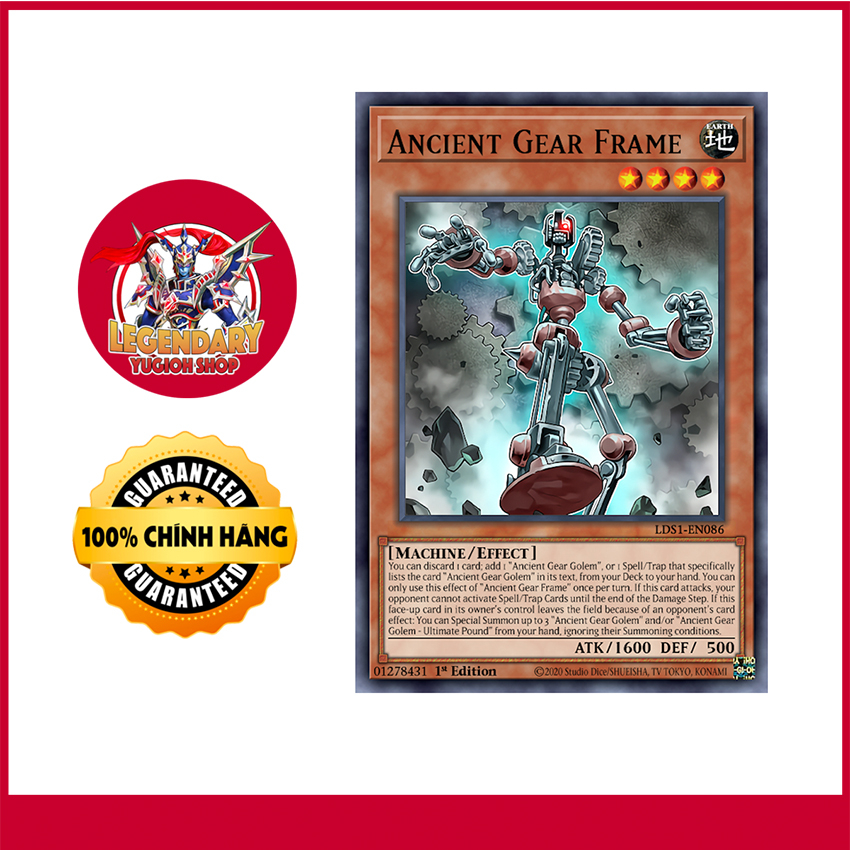 [Thẻ Bài Yugioh Chính Hãng] Ancient Gear Frame | Shopee Việt Nam