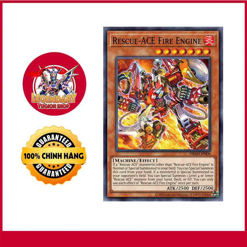 [EN][Thẻ Bài Yugioh Chính Hãng] Rescue-ACE Fire Engine | Shopee Việt Nam