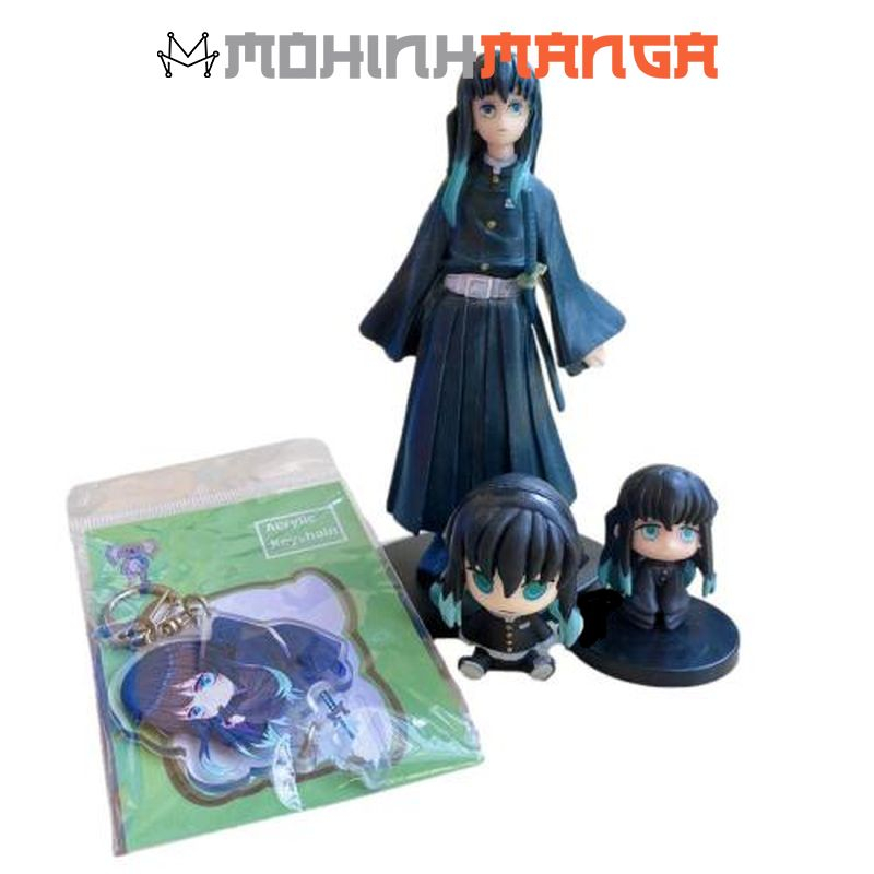 Combo 3 mô hình và 1 móc khóa Muichiro Kimetsu No Yaiba Thanh gươm diệt ...