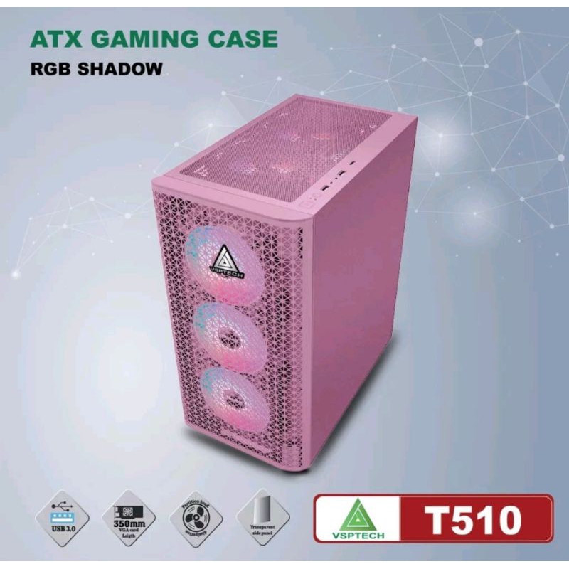 Vỏ máy tính Case VSPTECH T510 Hồng | Shopee Việt Nam