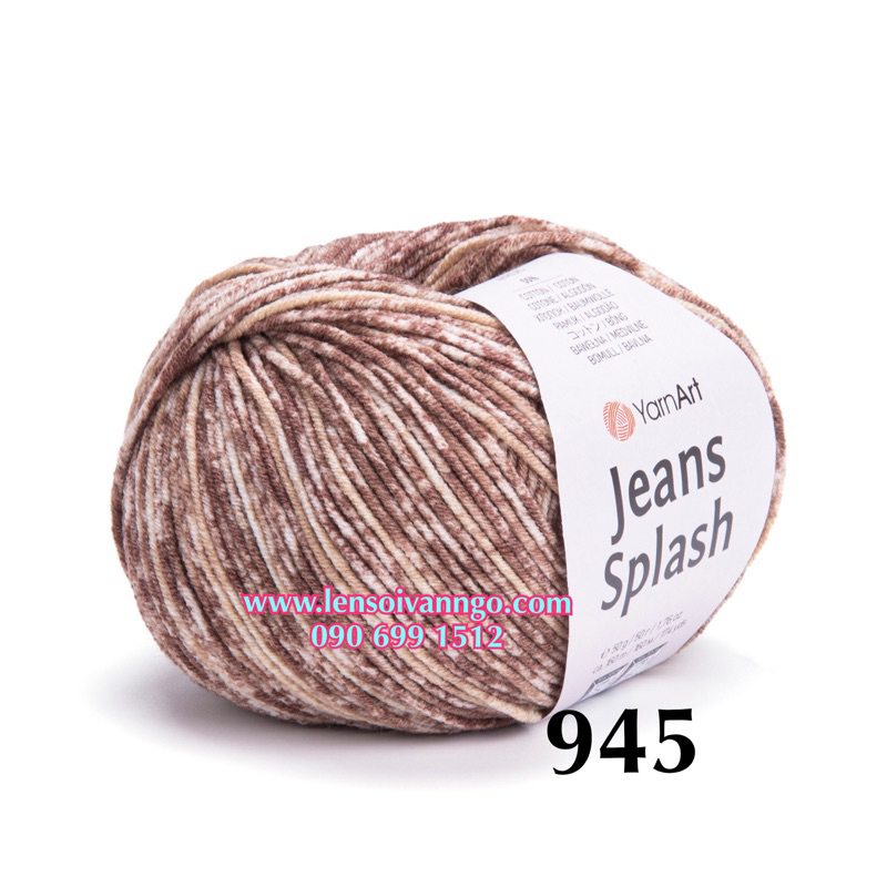 Len YarnArt Jeans Splash (cuộn 50gr) | Shopee Việt Nam