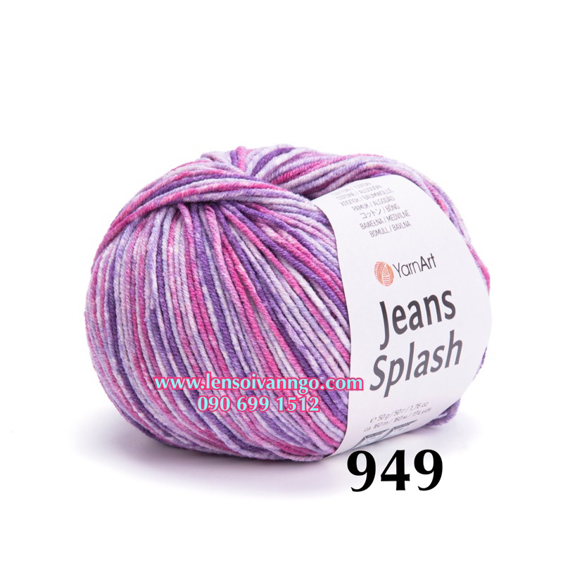Len YarnArt Jeans Splash (cuộn 50gr) | Shopee Việt Nam