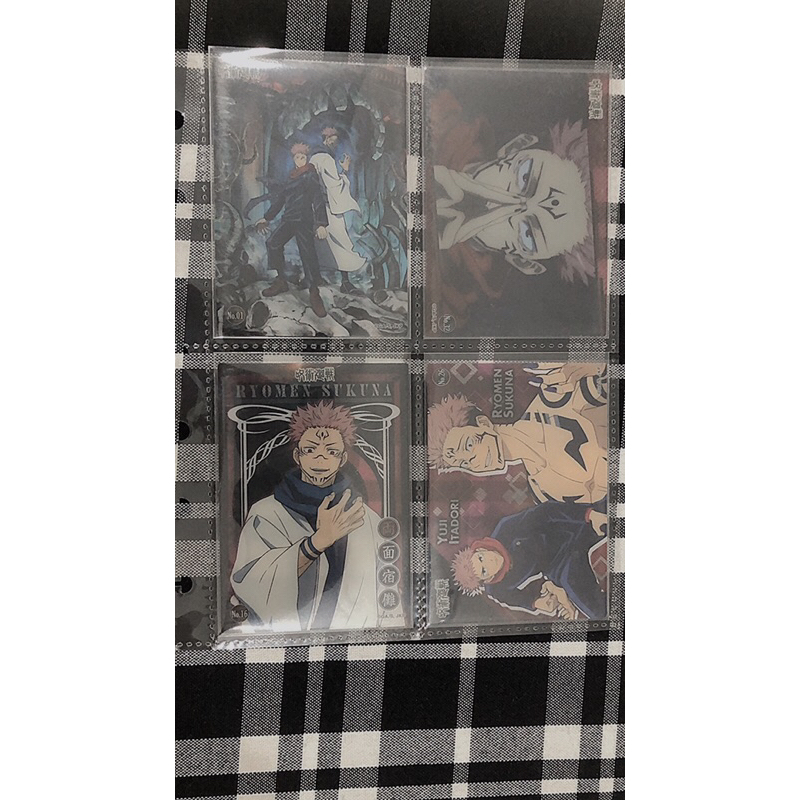 [card jujutsu kaisen/jjk sẵn] sukuna, yuji, megumi, gojo satoru ...