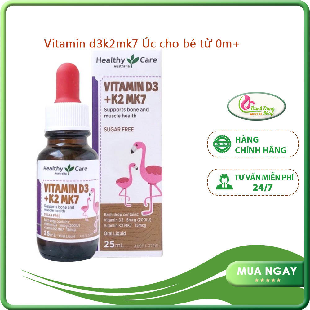 Vitamin D3k2 MK7 Healthycare Úc - 25ml | Shopee Việt Nam