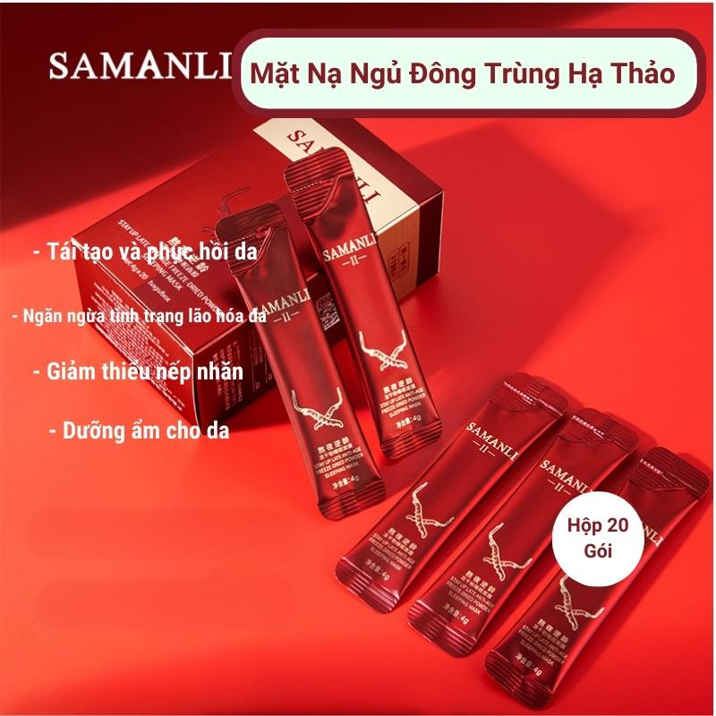 Mặt Nạ Ngủ Đông Trùng Hạ Thảo SAMANLI Chính Hãng Da Mịn Màng Trắng Sáng ...