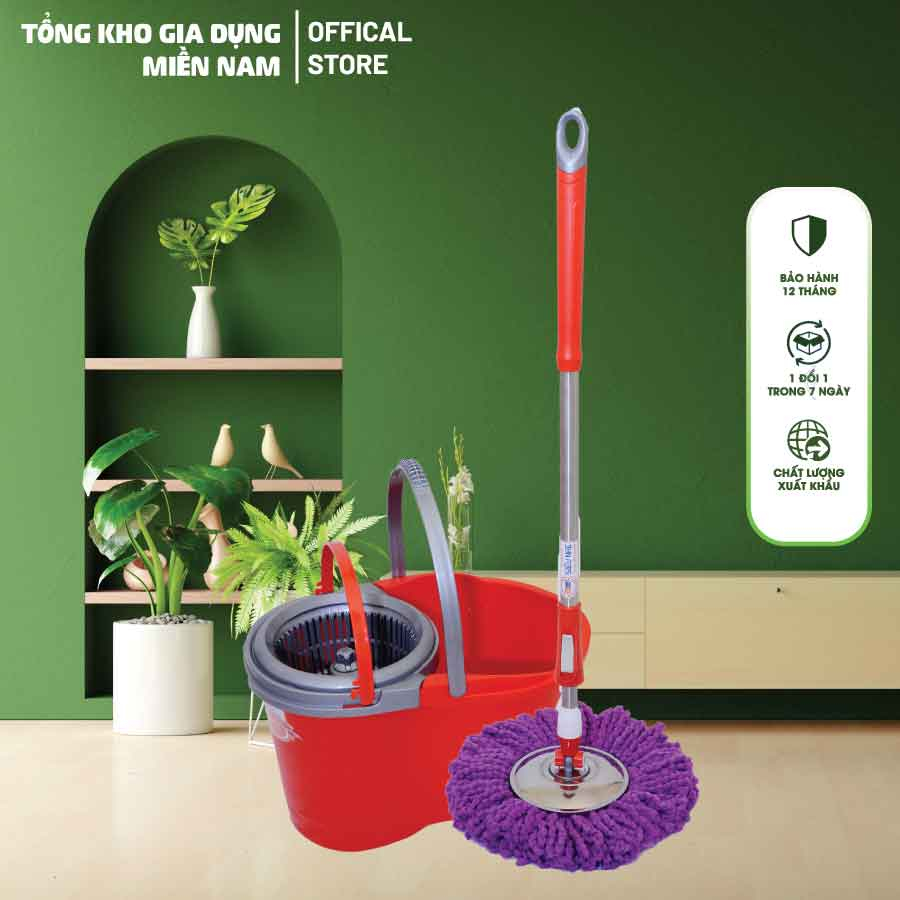 Bộ Lau Nhà thông minh Maxx Easy Mop X3 Megahome mâm lau inox | Shopee ...