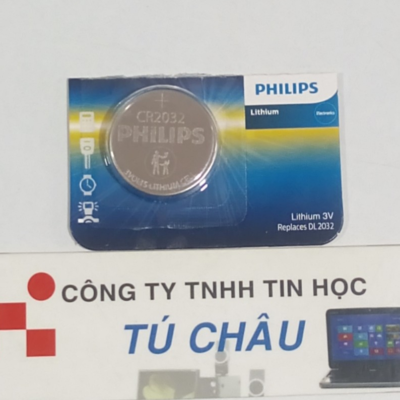 Pin Minicell Philips Lithium 2032, CR2032 - 3V (Cmos 2032 ) | Shopee ...