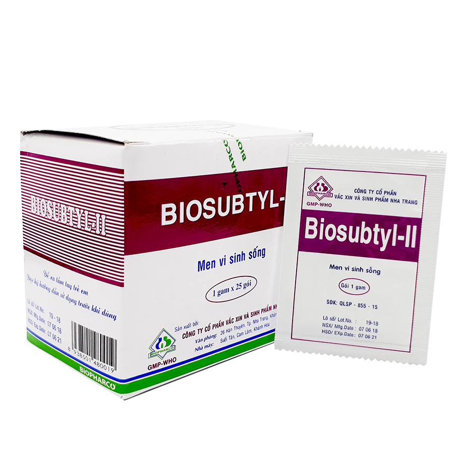 Men vi sinh BIOSUBTYL II BIOPHARCO [Nha Trang] Hộp 25 gói giúp hỗ trợ ...