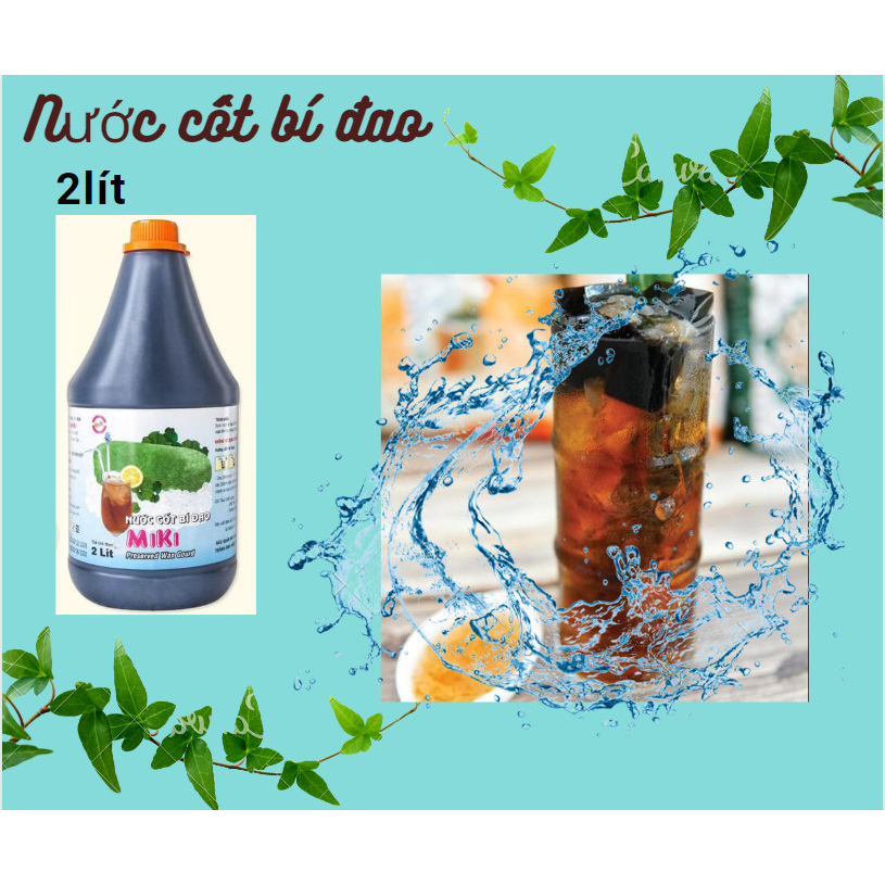 Nước cốt bí đao Miki không sử dụng đường hóa học bịch 2 lít | Shopee ...