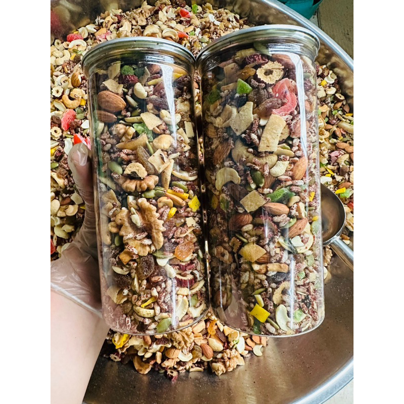 Ngũ cốc hạt Granola gạo lứt hộp 500g - k yến mạch | Shopee Việt Nam