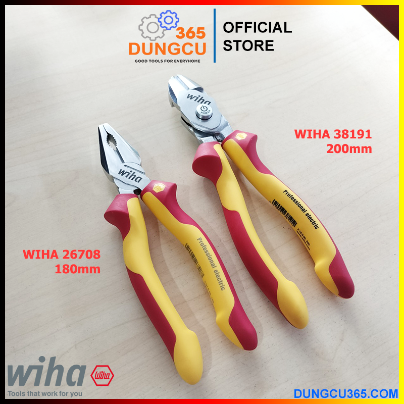 Bộ 2 kìm cách điện 1000v CB01VDE WIHA 38191 Hàng chính hãng | Shopee ...