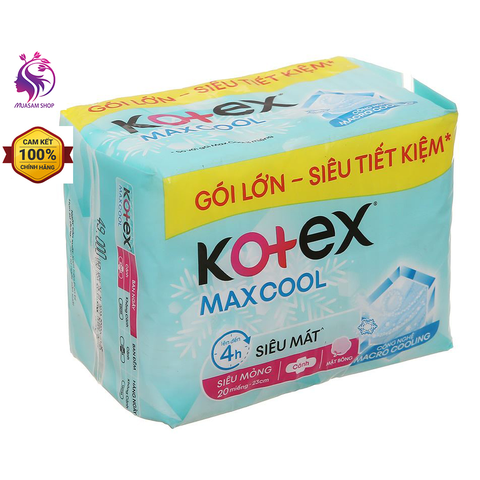 Băng vệ sinh Kotex Maxcool 20 miếng 23cm | Shopee Việt Nam