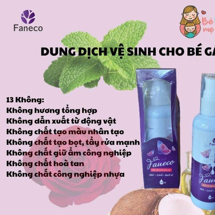 Dung dịch vệ sinh thảo dược FANECO dùng cho cả trẻ em người lớn dạng ...