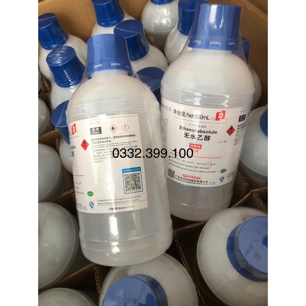 Cồn Tuyệt Đối Ethanol 99.7% JHD# chai 500ml | Shopee Việt Nam