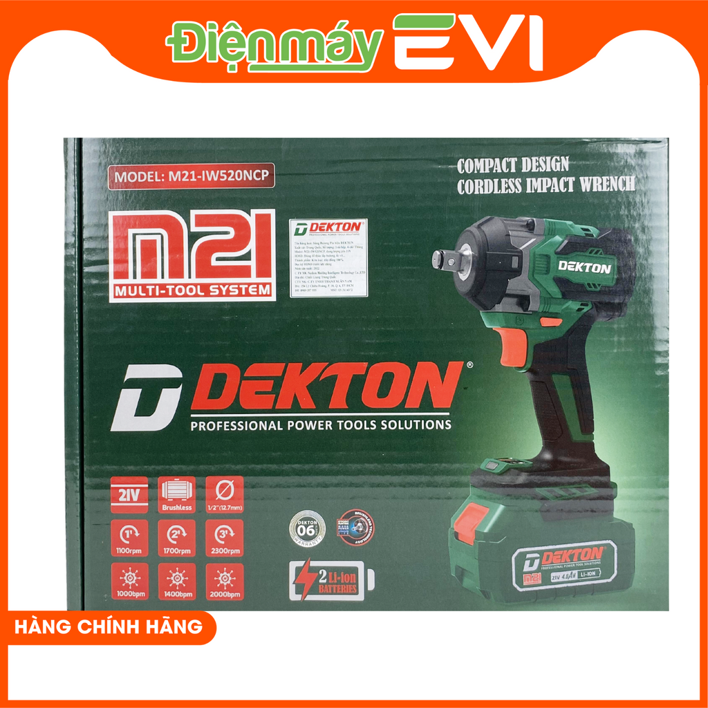 Máy siết bulong M21-IW520NCP đông cơ BrussLess / tuỳ chỉnh 3 cấp độ ...