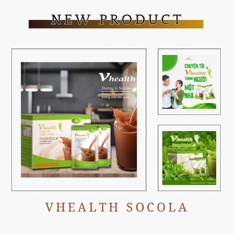 Bột Dinh Dưỡng Vhealth Hương Socola Giúp Cân Bằng Dinh Dưỡng, Vhealth ...