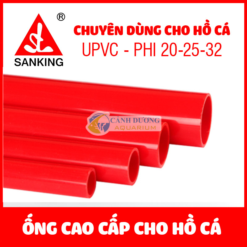 Ống SANKING màu đỏ UPVC Phi 20-25-32-40 cho hồ cá | Shopee Việt Nam