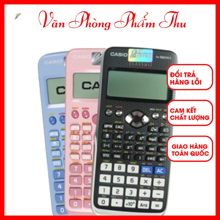 Máy Tính Casio FX 570 VN Plus, Casio FX 580VNX 100% Hàng Chính Hãng Bảo Hành 07 Năm Còn Nguyên ...