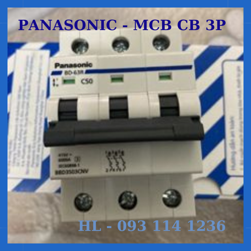 Cầu dao MCB CB 3P 3 Pha 3 Tép 25A 32A 40A 50A 63A Panasonic | Shopee Việt Nam