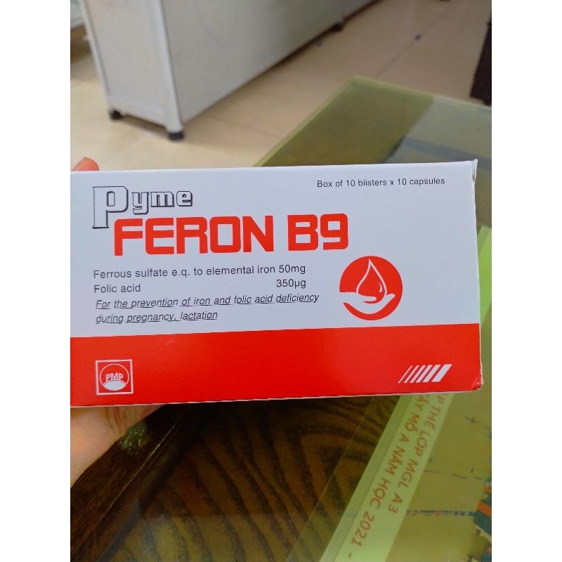 Feron B9 hộp 100viên phòng thiếu sắt và acid folic trong thời kỳ mang thai,cho con bú | Shopee ...