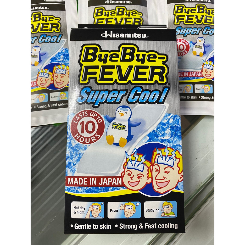 Miếng dán hạ sốt Bye Bye - Fever Super Cool (Hộp 6 miếng) | Shopee Việt Nam