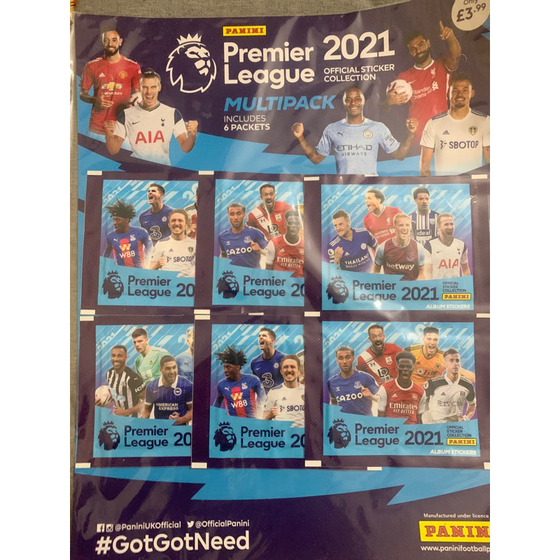 Gói thẻ Panini Sticker EPL Multi Pack 2021 | Shopee Việt Nam