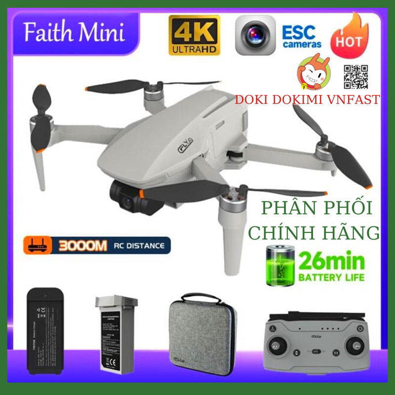 Flycam Cfly Faith Mini 2024 - B5 mini - Faith mini 2 - Gimbal 3 trục 4K ...