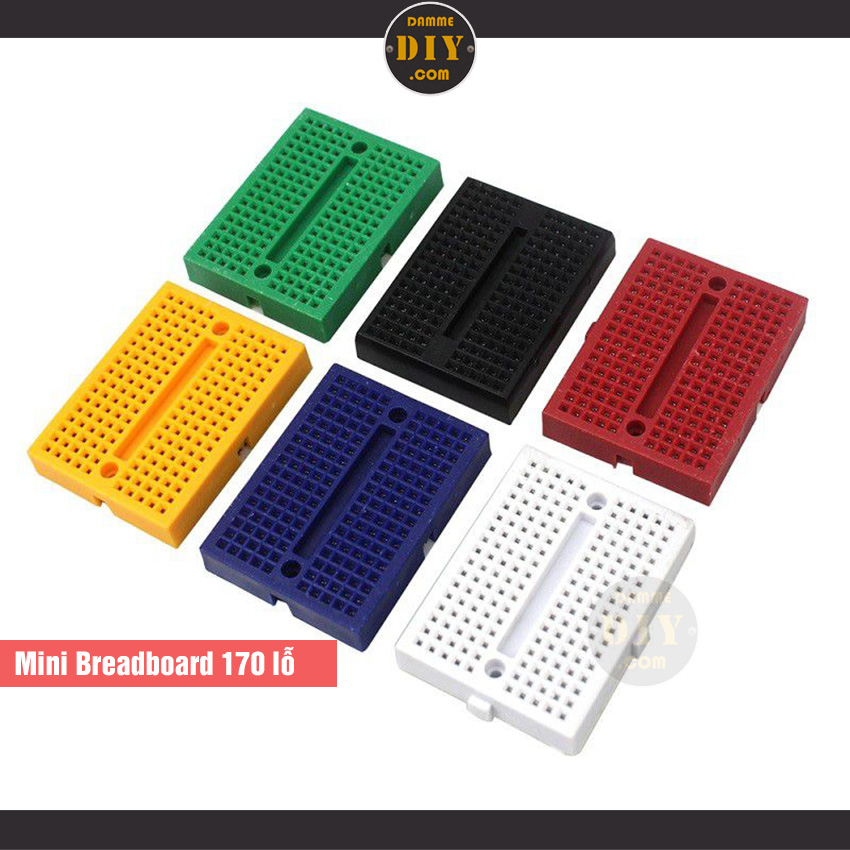 Bản test mạch Breadboard Mini 170 lỗ kích thước 47x35x9mm dùng test ...