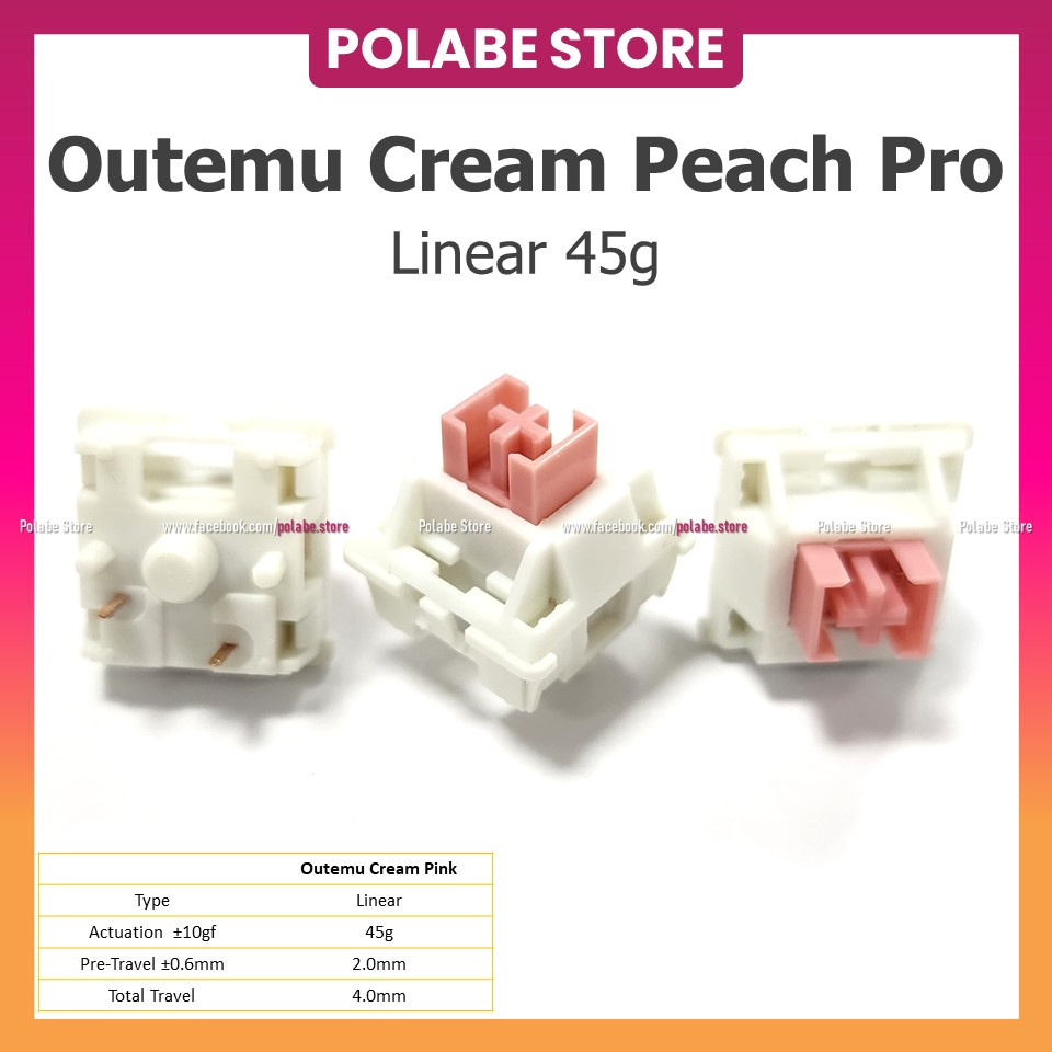 OUTEMU Cream Silent Yellow Cream Blue Cream Pink Panda Transparent ...