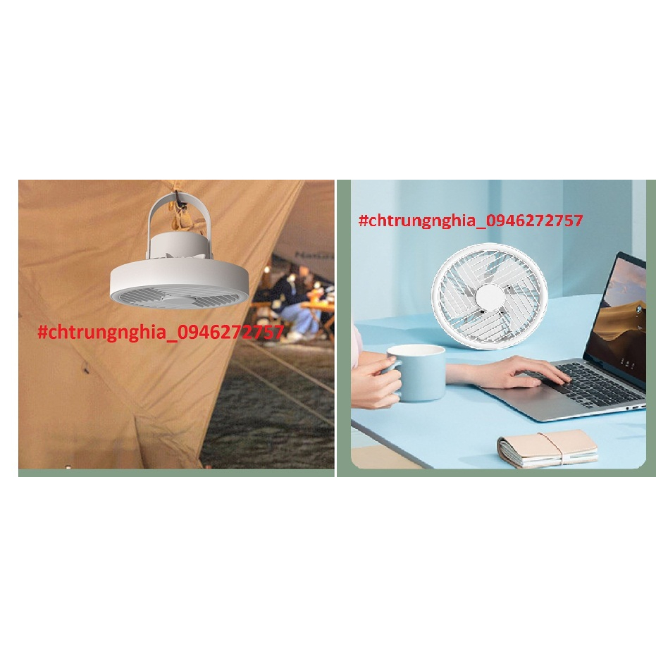 Quạt Tích Điện Mini Treo Tường Có Đèn, type C 2000mAh RY-2301 | Shopee ...