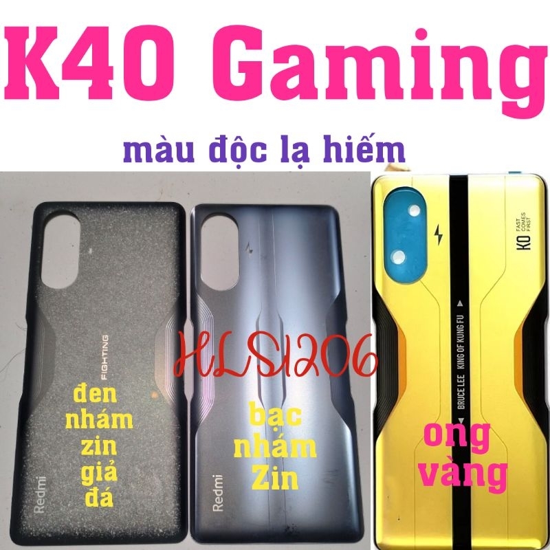 Nắp kính lưng K40 Gaming (₫en nhám Zin giả đá) trong xuốt | Shopee Việt Nam