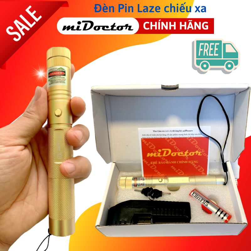 Đèn Pin Laze miDoctor Cao Cấp SD Lazer / Laser 303 Full Hộp - Chính ...