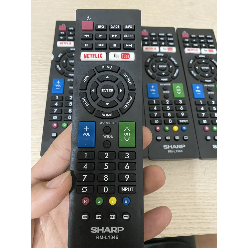 ĐIỀU KHIỂN REMOTE TIVI SHARP - DÀNH CHO TIVI SHARP INTERNET | Shopee ...