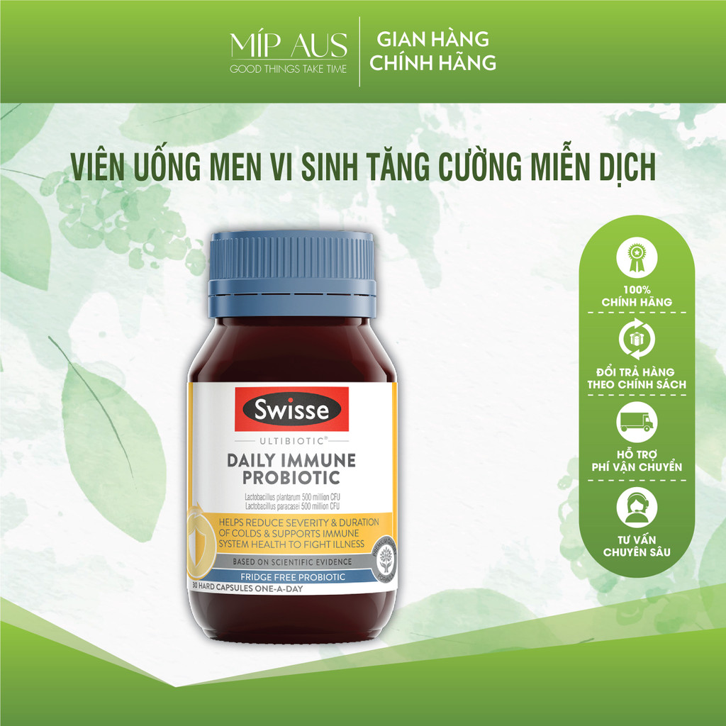 Viên Uống Men Vi Sinh Tăng Cường Miễn Dịch - Swisse Ultobiotic Daily ...