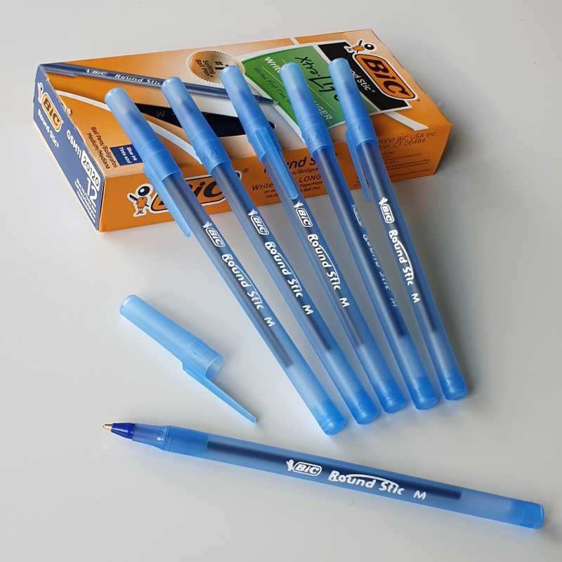 Bút bi cực êm nét đậm BIC Round Stic Grip Xtra Comfort Ballpoint Pen ...
